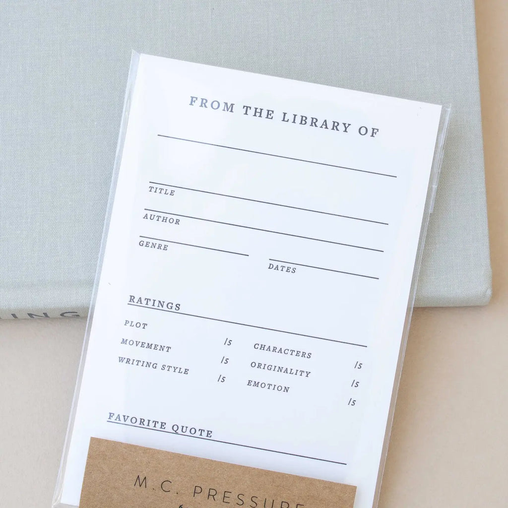 Home Library Cards - Letterpress – Phantom Row
