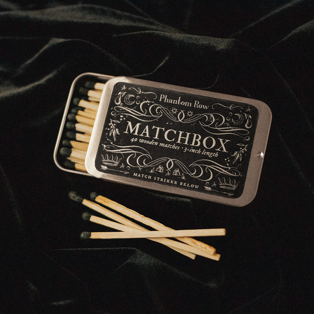 The Matchbox - Silver | Vintage-style gold tin with 40+ safety matches ...
